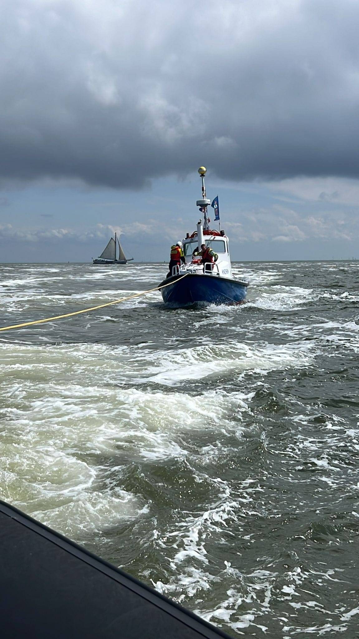 Sleepje van oud-reddingboot - KNRM