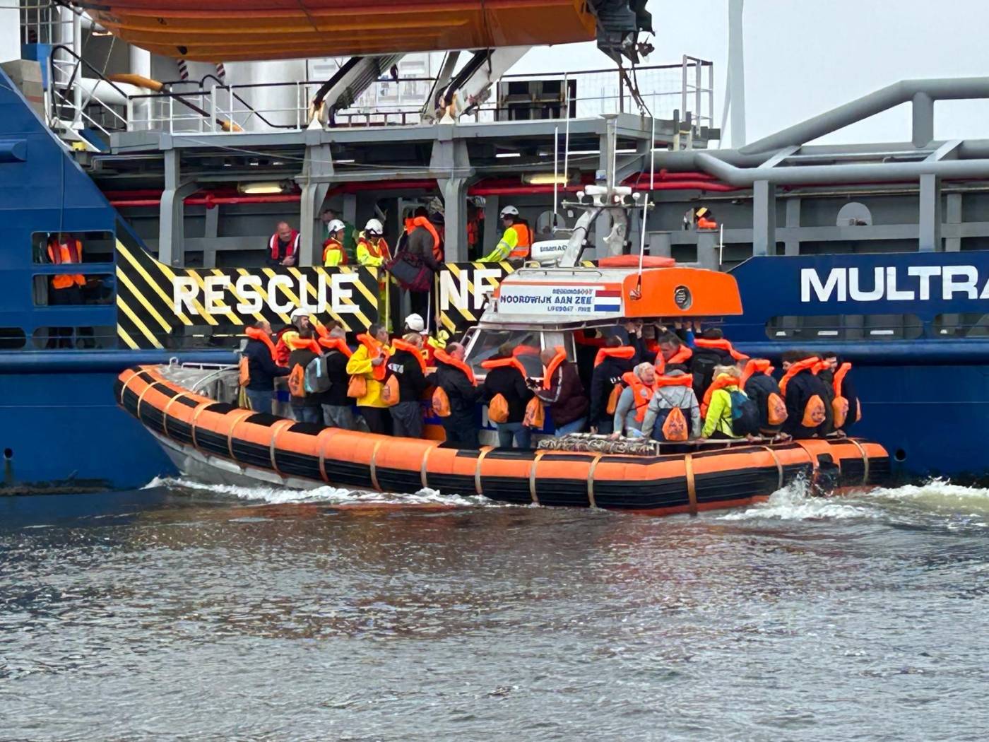 Massa evacuatieoefening Livex - KNRM